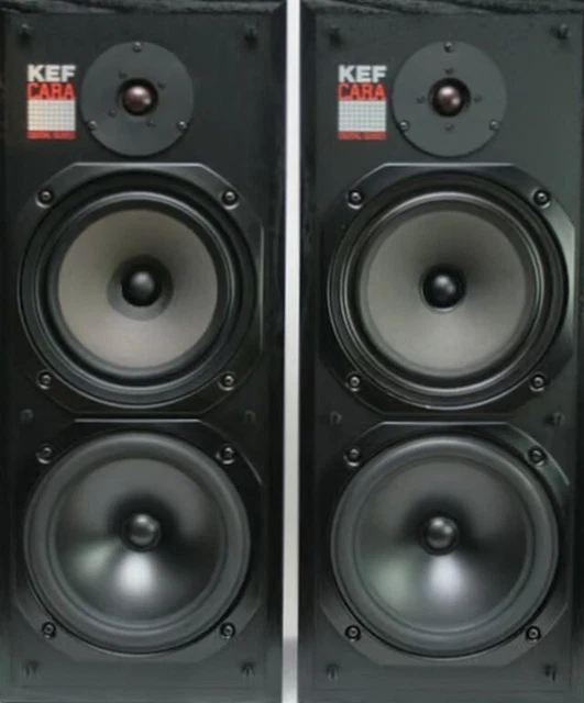 KEF CARA FLOOR Standing Speakers Large Bookshelf HIFI £94.32 - PicClick UK