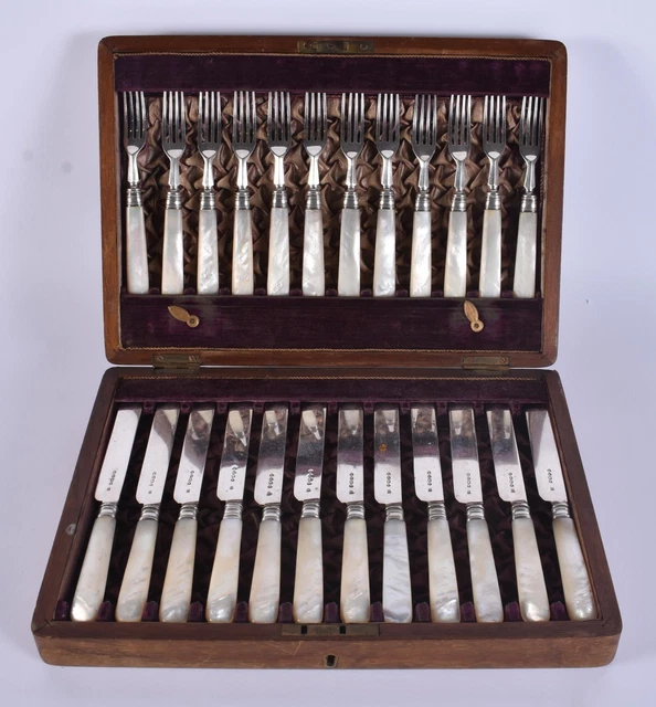 A COLLECTION OF William Hutton And Sons Solidsilver And Mother Of Pearl ...
