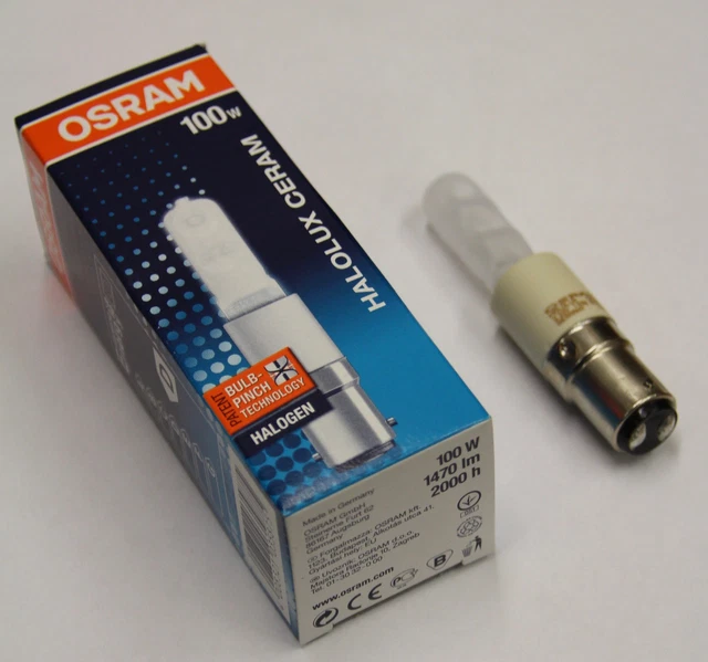 OSRAM HALOLUX CERAM 64475AM, 64475 Matt B15d 100W 230V GESUNDESLICHT ... OSRAM HALOLUX CERAM 64475AM, 64475 Matt B15d 100W 230V GESUNDESLICHT ...