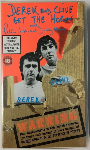 DEREK AND CLIVE Get The Horn (1979) VHS PAL 1993 PolyGram Release Tape ...