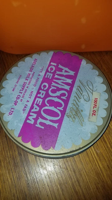 VINTAGE AMSCOL ICE Cream Tin Vanilla - Preowned $24.76 - PicClick CA