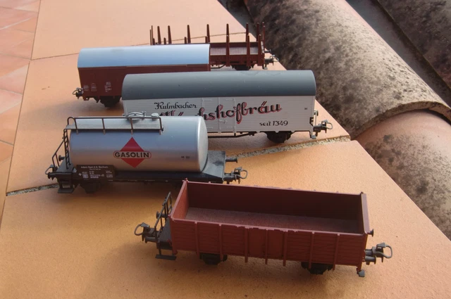 MARKLIN HO LOT De 5 Wagons Marchandises Provenant Du Coffret Ref 29539 ...