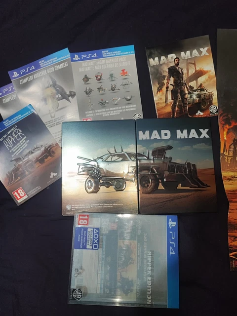 MAD MAX RIPPER Edition Metal Case, Poster, Book, Add Ons. Ps4 RARE! £47 ...