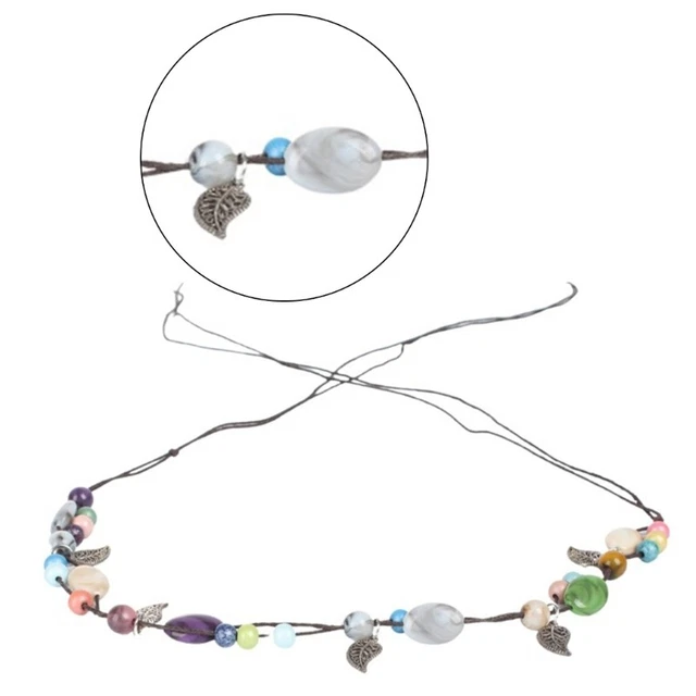 HANDWOVEN CAP BELT for Cowboy Hat Decoration Delicate Beads Hatband £6. ...