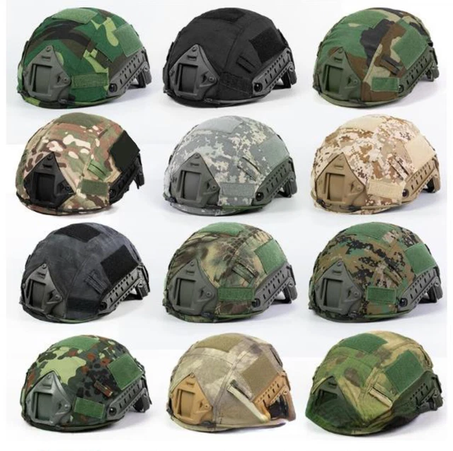 TACTICAL AIRSOFT FAST Ballistic Helmet Cover, AOR1,ATACS,M81, Digital ...