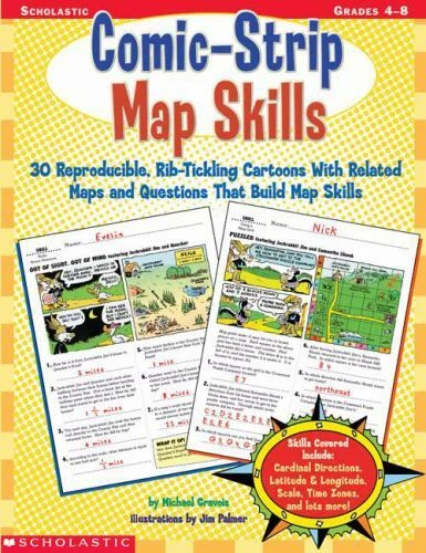 COMIC-STRIP MAP SKILLS: 30 Reproducible, Rib-Tickling Cartoons with ...