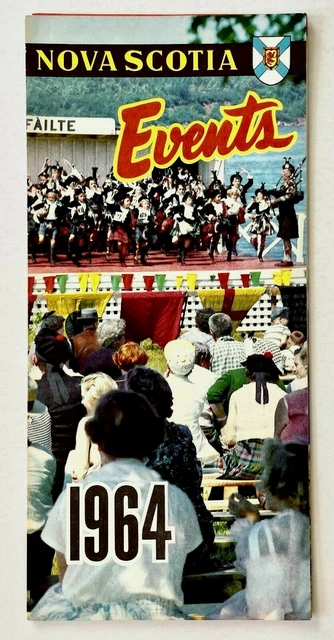 1964 NOVA SCOTIA Events Calendar Vintage Travel Brochure Canada Tourist ...