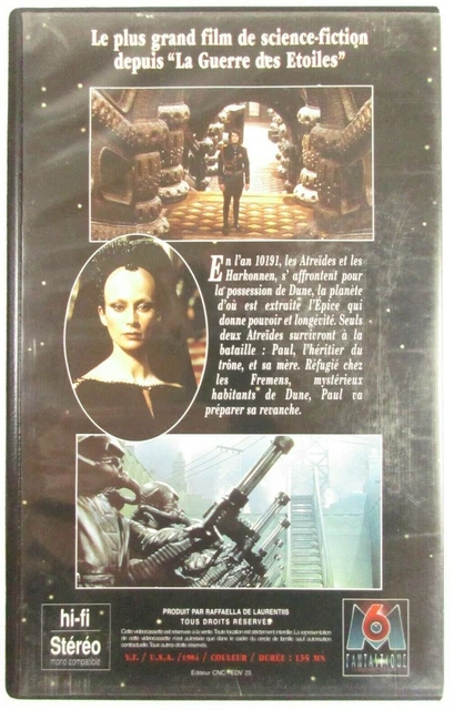 DAVID LYNCH VHS Secam VF Dune VHS Cassette French Version M6 Video £10. ...