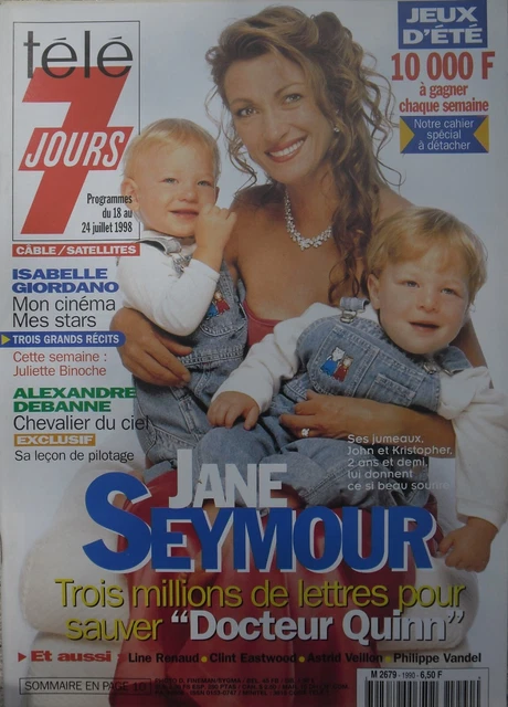 TELE 7 JOURS Jane Seymour Isabelle Giordano Alexandre Debanne Clint ...