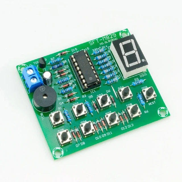 MULTI CHANNEL INTERACTIVE Buzzer Kit for Electronics Training Eight ...