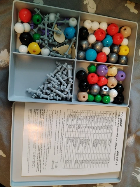 MOLYMOD MMS-009 MOLECULAR Model Student Set For Organic And Inorganic ...