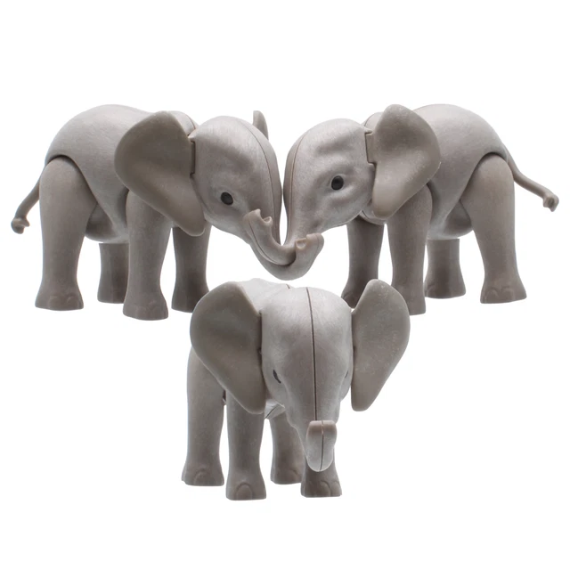 PLAYMOBIL SAFARI ZOO Vie Sauvage Elefantenbabys 3 Jeune Éléphant Jumbos ...