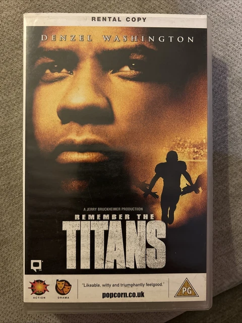 REMEMBER THE TITANS- Big Box vhs video tape - Promotional Sample ...
