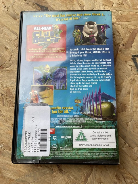 SHARK TALE VHS ex rental big box rare £24.99 - PicClick UK