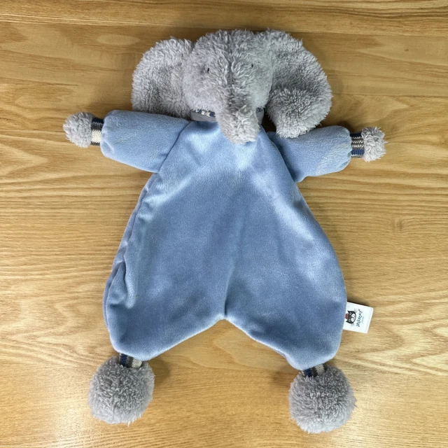 JELLYCAT ELEPHANT LINGLEY Soother Soft Toy Baby Comforter Blue Grey ...