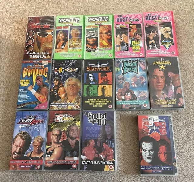 WCW VHS BUNDLE 13 x Vintage 90’s Early 2000’s Wrestling Videos NWO Pal £39.99 - PicClick UK