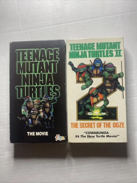 TEENAGE MUTANT NINJA Turtles 1 and 2 VHS Tapes TMNT I & II Secret Of ...