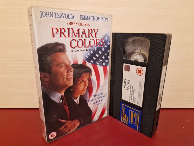 PRIMARY COLORS - John Travolta - Big Box - PAL VHS Video Tape (L3) £2. ...