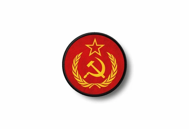 PATCH PATCHES COMMUNIST thermal sticker patch biker Russian flag USSR ...