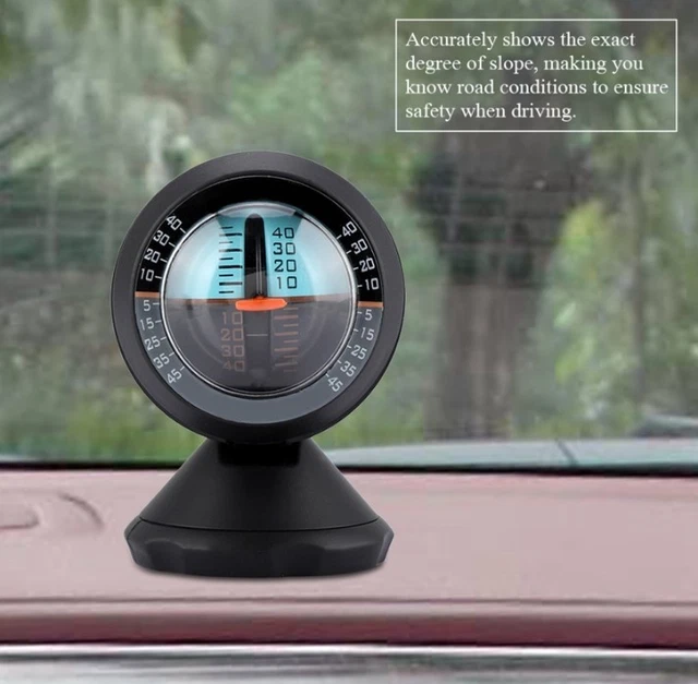 CAR VEHICLE INCLINOMETER Slope Indicator Meter Level Tilt Gauge Road ...