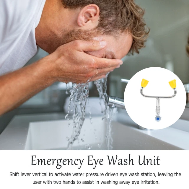 EYE FLUSH SHOWER Emergency Eye Wash Unit Emergency Eye Wash Station £22 ...