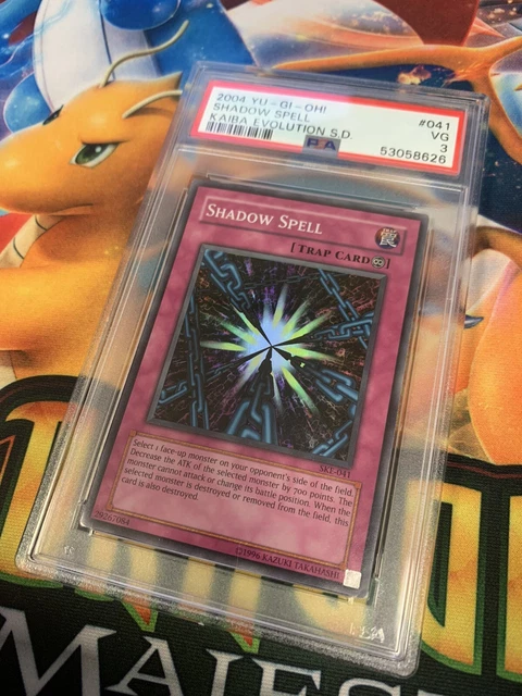 2004 YU-GI-OH! KAIBA Evolution Starter Deck 041 Shadow Spell PSA 3 VG ...