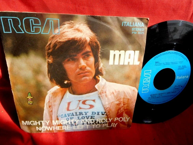 MAL DEI PRIMITIVES Mighty mighty and roly poly 45rpm 7' + PS 1971 ITALY ...