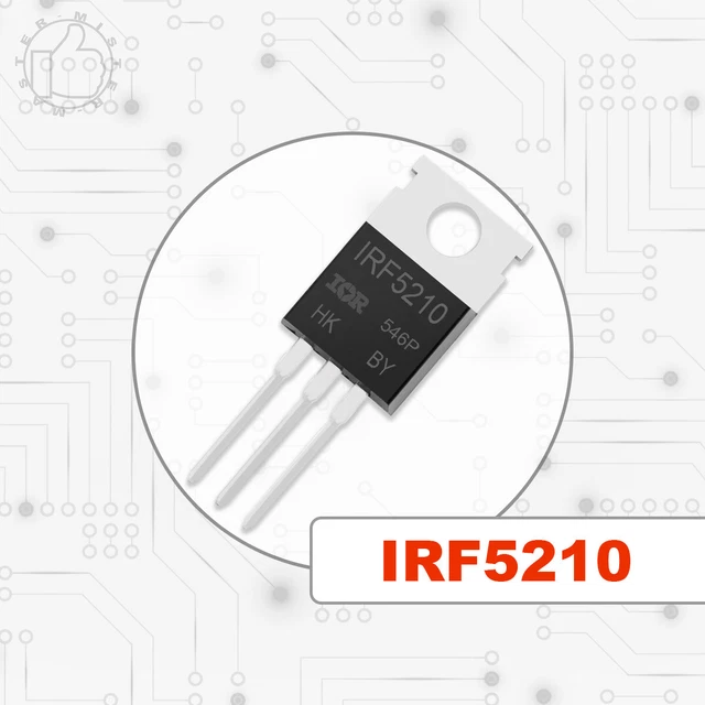 IRF5210 TRANSISTOR TO-220 P-Channel Power Mosfet 100V 40A 200W EUR 3,50 ...