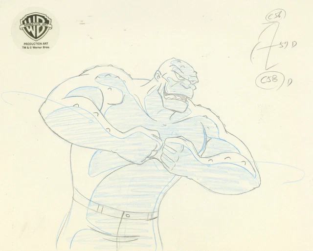 BATMAN THE ANIMATED Series- Original Production Drawing-Killer Croc ...