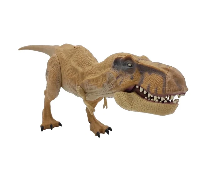 JURASSIC WORLD T Rex Tyrannosaurus Rex Toy Chomping Jaws Hasbro Cleaned ...