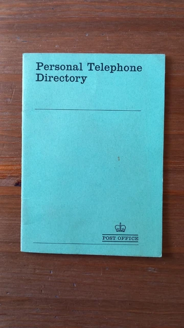 VINTAGE GPO POST Office Personal Telephone Directory - Looks Unused ...