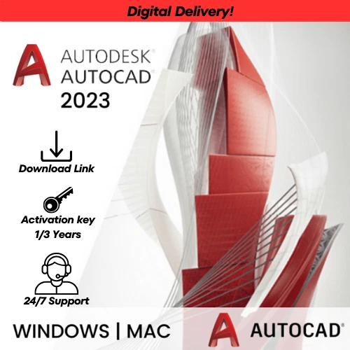AUTOCAD 2023🍁WINDOWS & Mac🍁License🍁Instant Delivery🍁Quantity Limited🍁 £ ...
