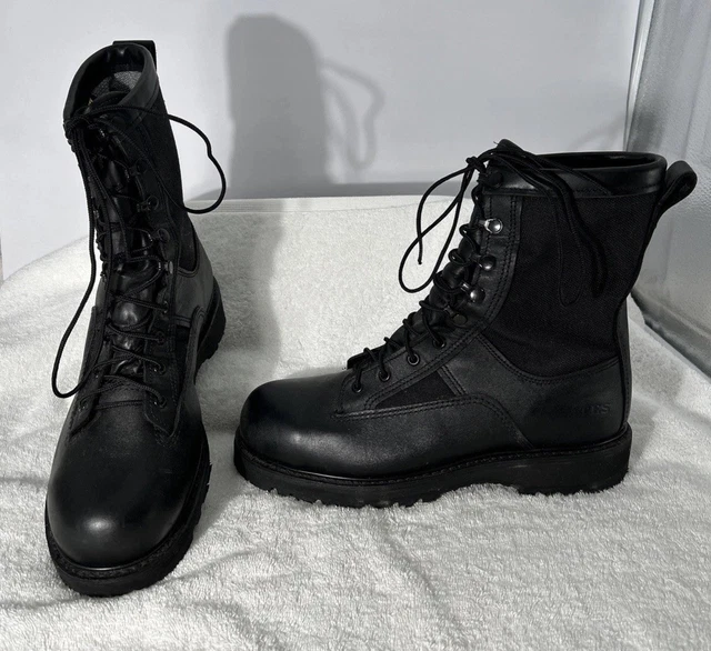 BLACK BATES VIBRAM Sole (9.5) W Gore Tex Military Combat Boots VGC £33. ...