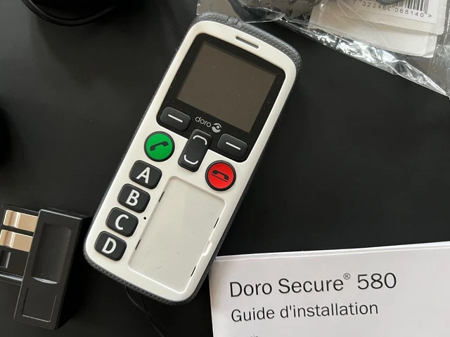 DORO SECURE 580 téléphone GSM senior avec guide d'utilisation EUR 55,00 ...