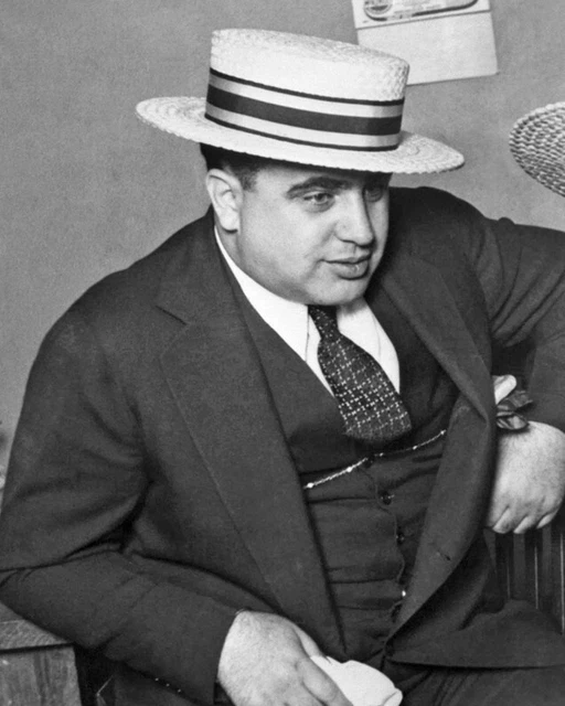 GANGSTER MOBSTER AL CAPONE Glossy 8x10 Photo Criminal Mob Criminal ...