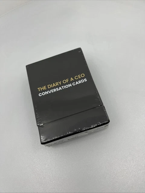 THE DIARY OF a CEO Conversation Cards Steven Bartlett Second Edition ...