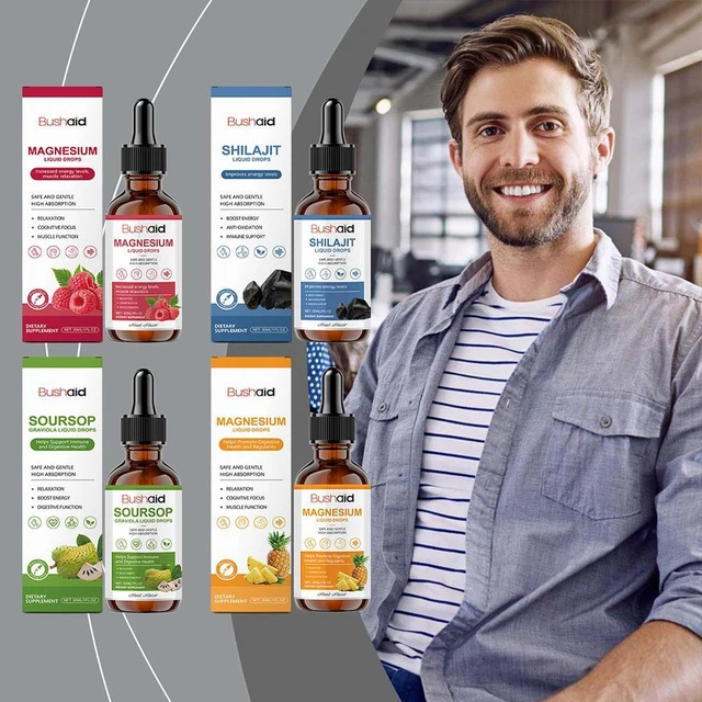 BUSHAID SHILAJIT NUTRITION Vitamin Supplement Drops Soothe Improve ...