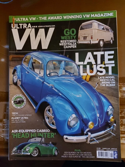ULTRA VW MAGAZINE October 2011 Beetle Cabrio Bay Window Bus Kubelwagen ...