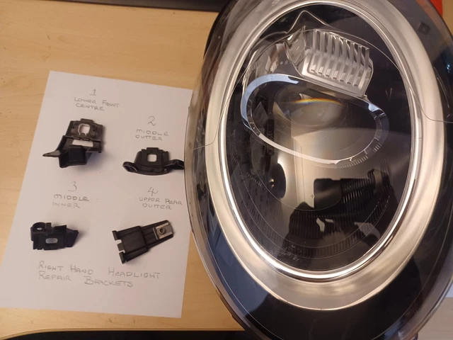 BMW MINI F54 F55 F56 F57 Headlight handlamp Single Repair Brackets 2013 ...