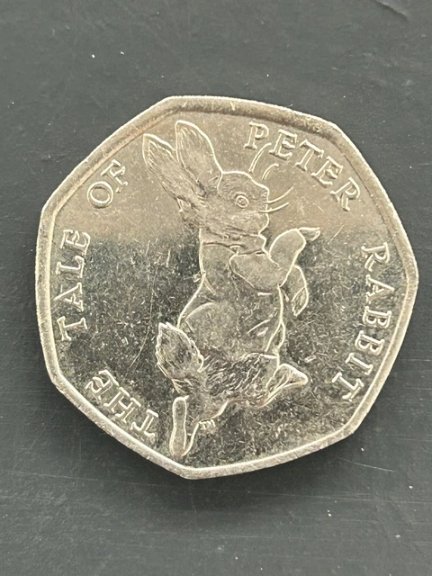 THE TALE OF Peter Rabbit Beatrix Potter 50p Fifty Pence coin 2017 £1.50 ...