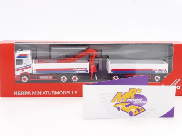 HERPA 309714 # Scania CR20 HD Baustoff-HZ + Ladekran " Spedition ...