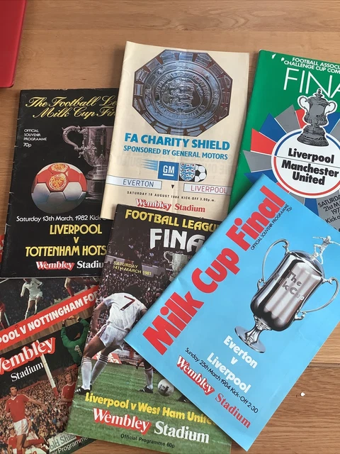 LIVERPOOL FC 6 Cup Final Programmes Various £3.00 - PicClick UK