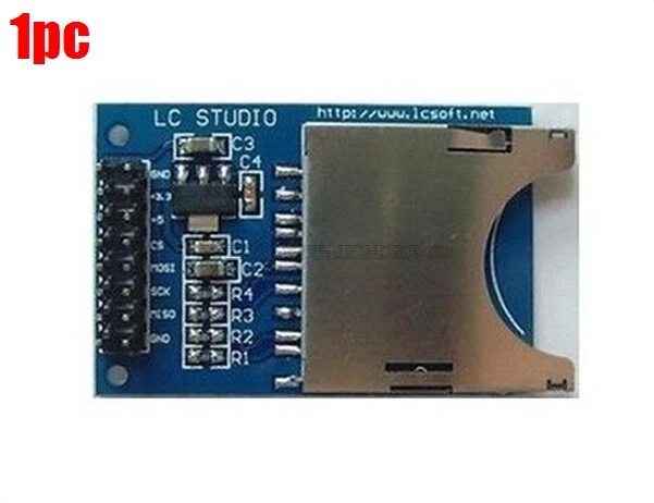 For Arduino Sd Card Module Slot Socket Reader Arm Mcu Read Write New Ic 5328
