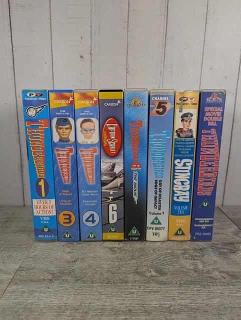 THUNDERBIRDS VHS COLLECTION Of 8 VHS Classic Series & Movie Bundle £9. ...