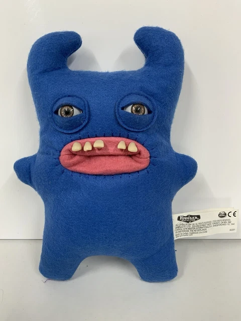 9& FUGGLER FUNNY Ugly Monster - SIR HORNS ALOT - Blue Soft Plush Toy ...