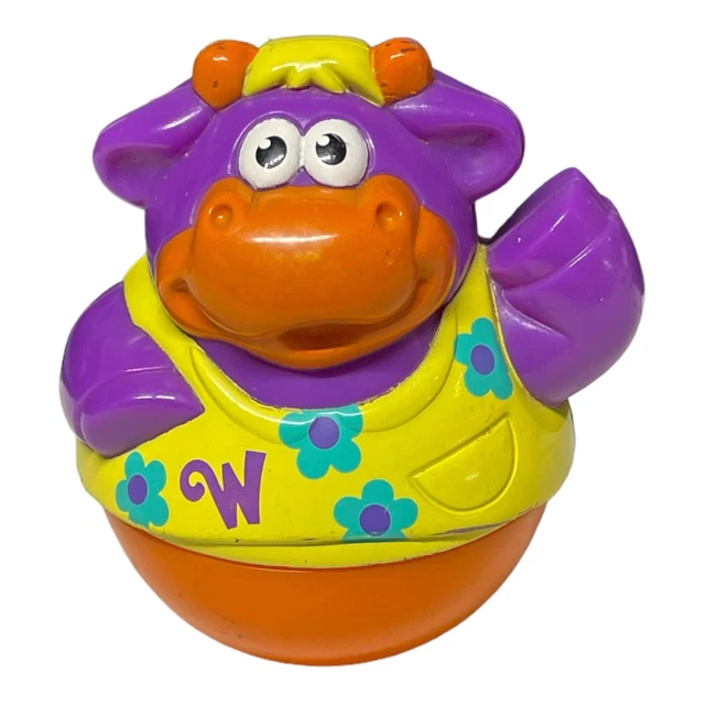 PLAYSKOOL WEEBLE WOBBLE Purple Cow 2003 Barn Dance Replacement 3” Loose ...