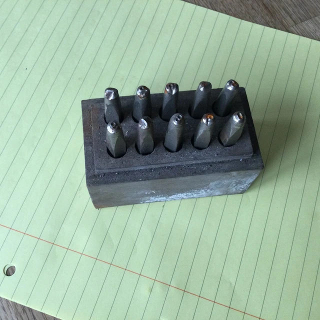 VINTAGE PRYOR NUMBER Punches Sheffield England 1/8 inch 0-9 £40.00 ...