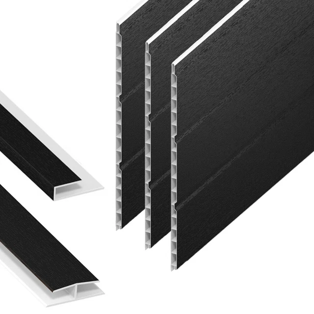 HOLLOW CLADDING SOFFIT Board White UPVC Plastic Cladding - 300mm x 5m £ ...