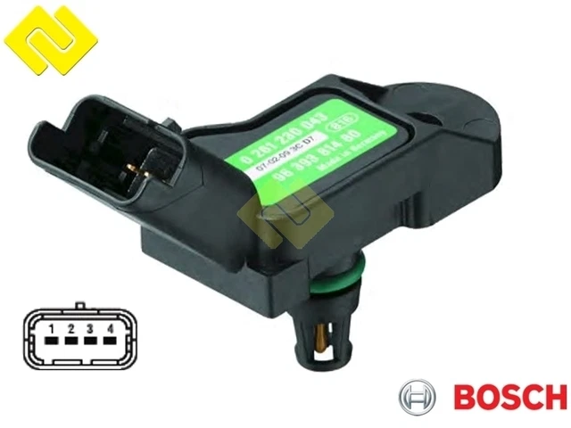 BOSCH 0261230344,0261230043 COLLECTEUR D'admission Carte Capteur De ...