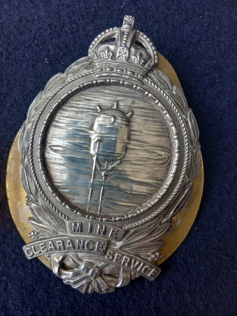 WW1 ROYAL NAVY Mine Clearance Service Cap Badge WW2 £50.00 - PicClick UK